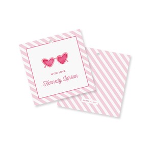 Personalized Heart Sunglasses Valentine | Classroom Valentines ...