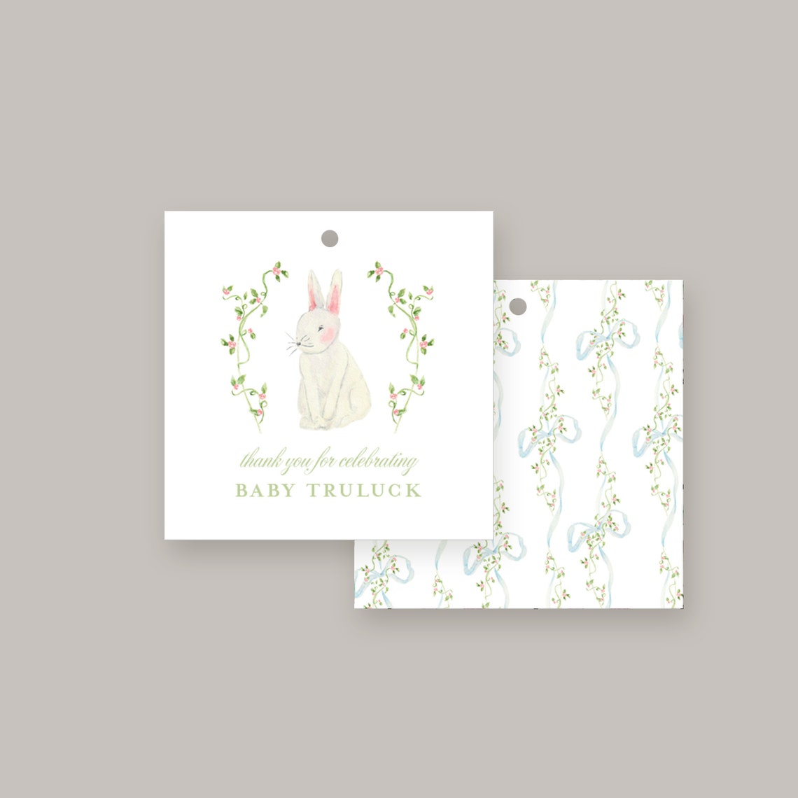 Personalized Peter Rabbit Gift Tag, Baby Shower Favor - Etsy