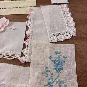 Vintage Embroidery Small Snippets Crochet Trim for Journaling, Crafting ...