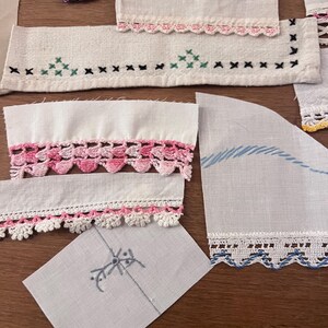 Vintage Embroidery Small Snippets Crochet Trim for Journaling, Crafting ...