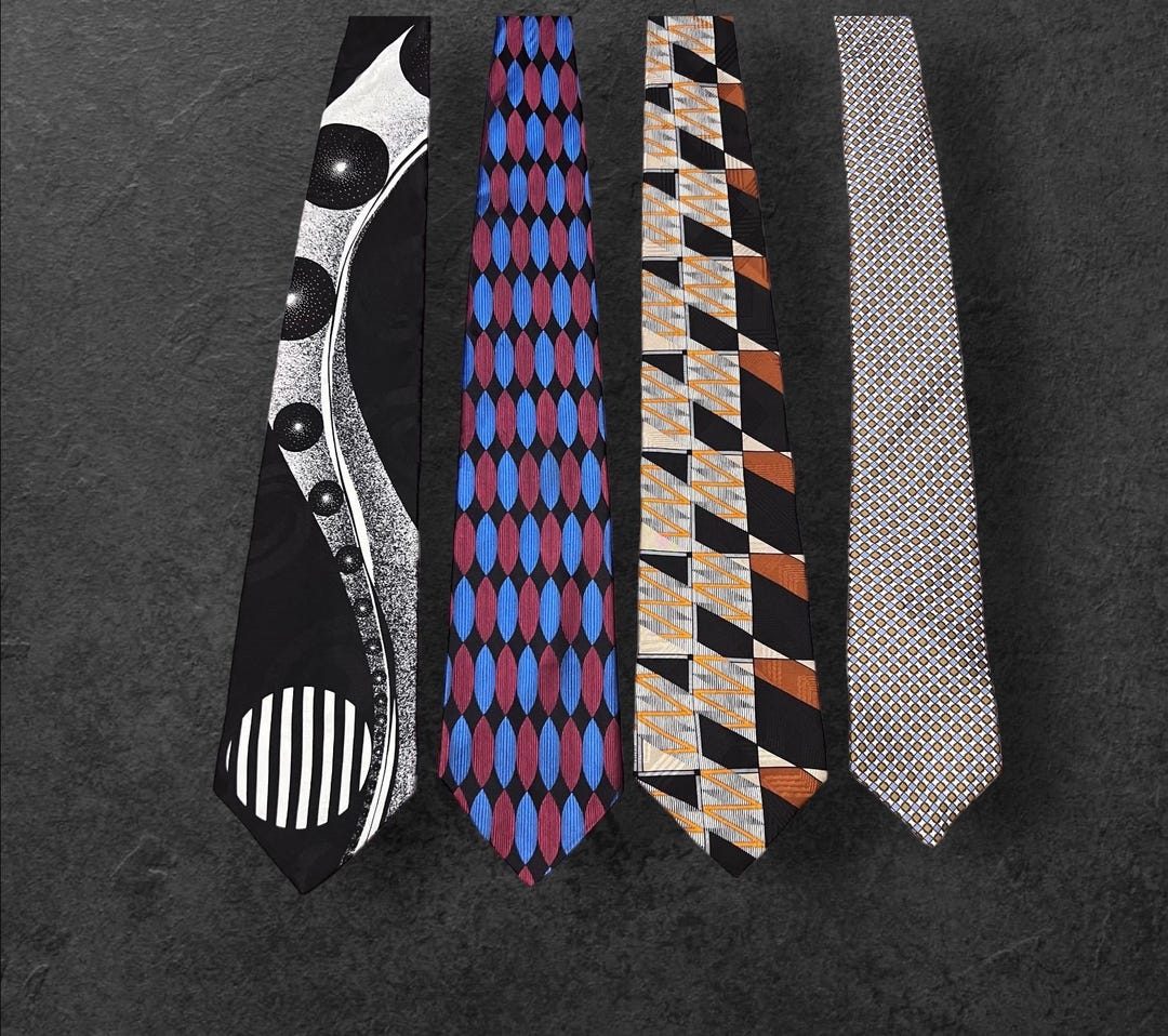 Men’s Vintage Mod Graphics Tie - Etsy
