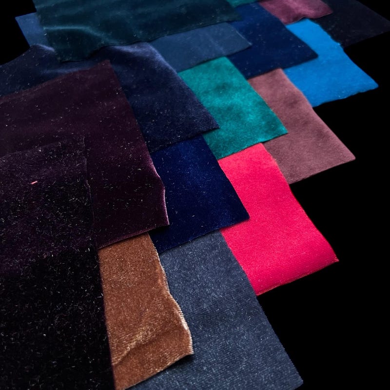 Beaded Velvet Fabric - Etsy