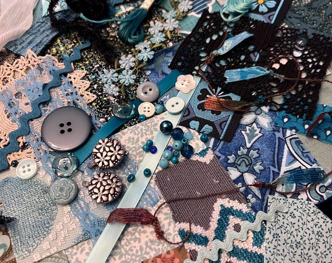 Victorian Gothic Stitch Kit With Upcycled Materials, Extra Large Stitch ...