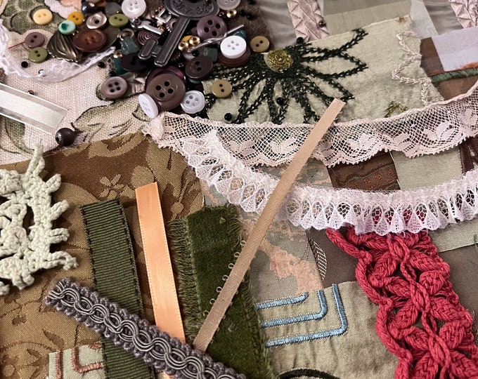 Victorian Gothic Stitch Kit With Upcycled Materials, Extra Large Stitch ...