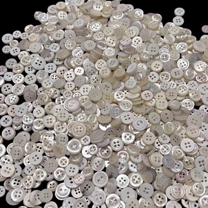 White Shirt Buttons, Button Stash Reclaimed Buttons - Etsy