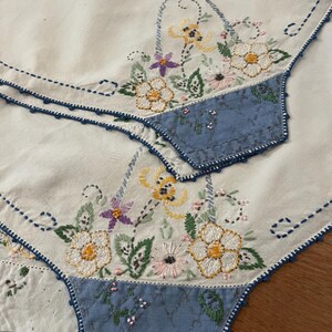 Cute Embroidered Baskets Square Tablecloth - Etsy