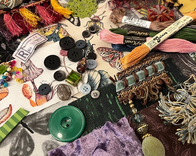 Victorian Gothic Stitch Kit With Upcycled Materials, Extra Large Stitch ...