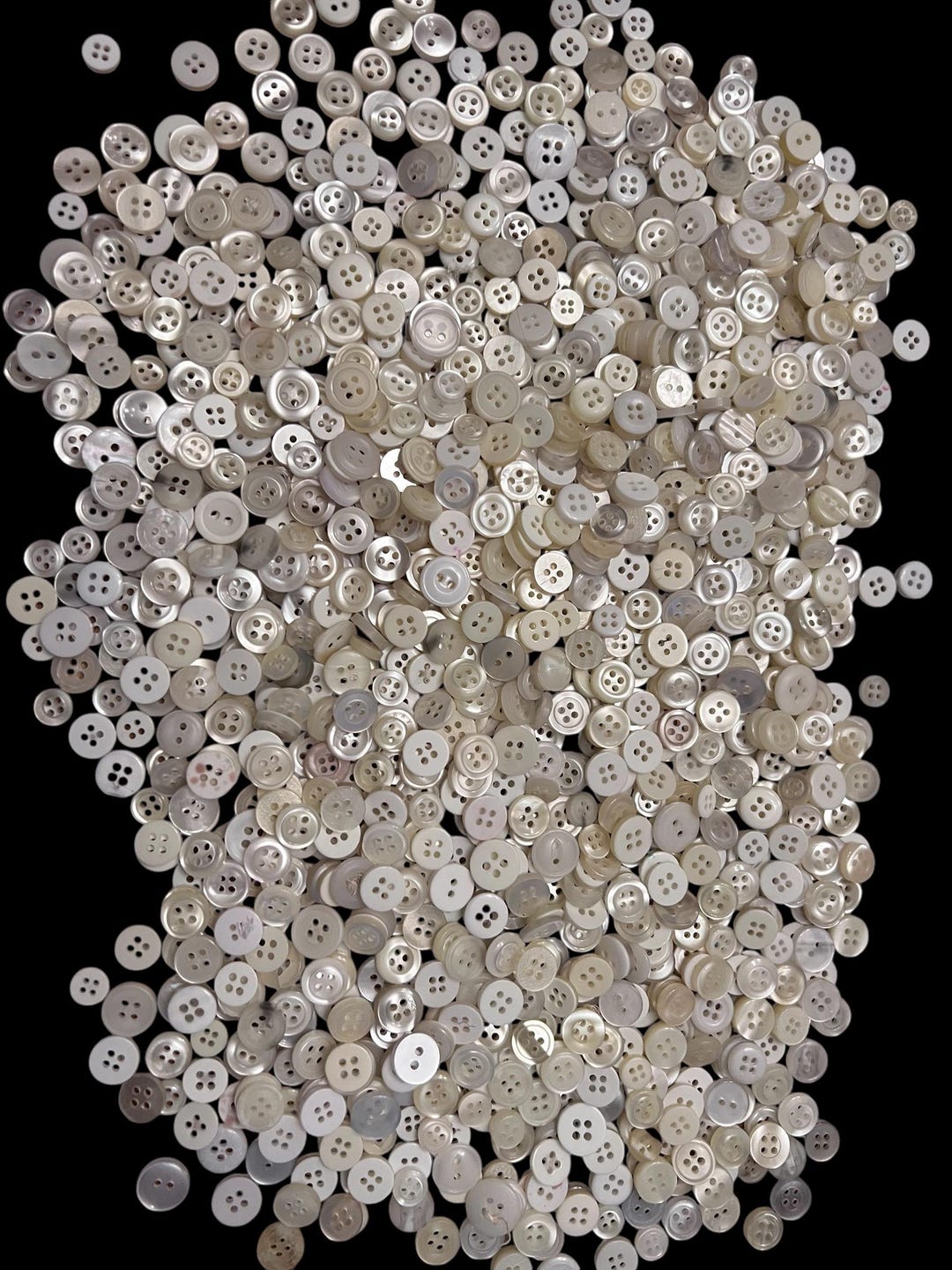 White Shirt Buttons, Button Stash Reclaimed Buttons - Etsy