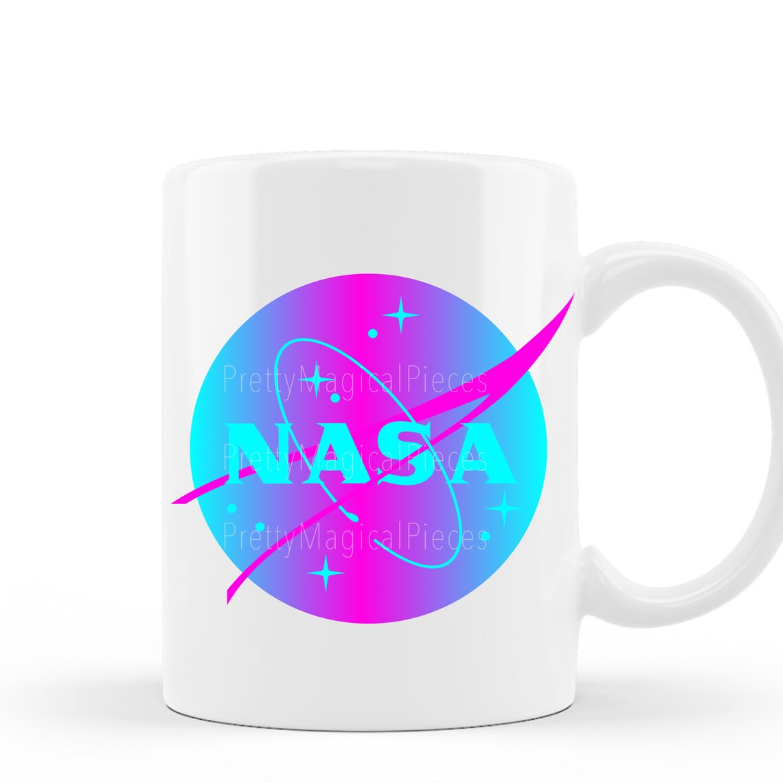 Pink Teal NASA, Cute NASA Design Logo, NASA Clip Art, Sublimation ...