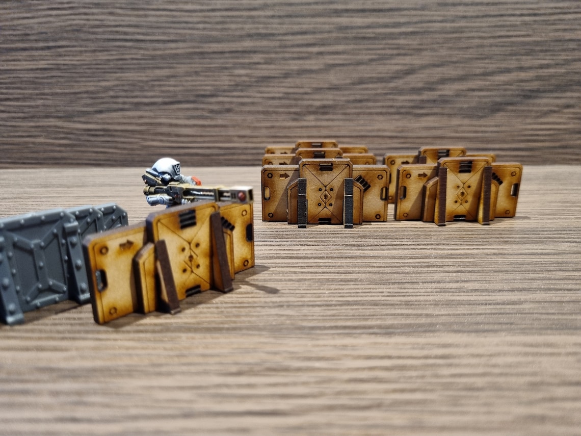 6x Kill Team Barricades - Warhammer 40,000, Necromunda, Kill Team Laser ...