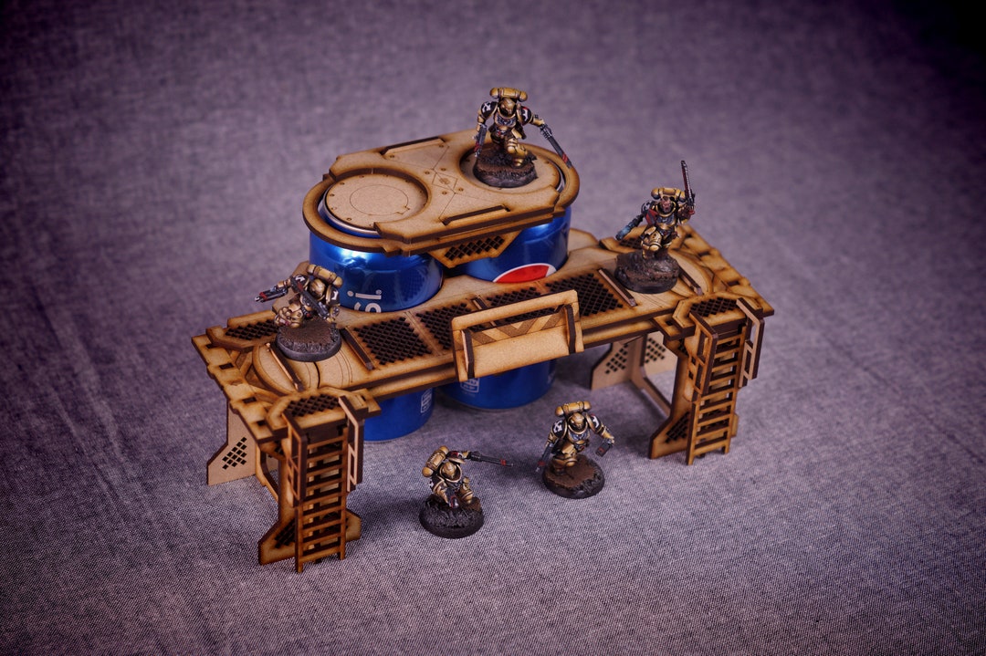 Industrial Mk2 - Promethium Tanks, Laser Cut MDF Terrain - Warhammer ...