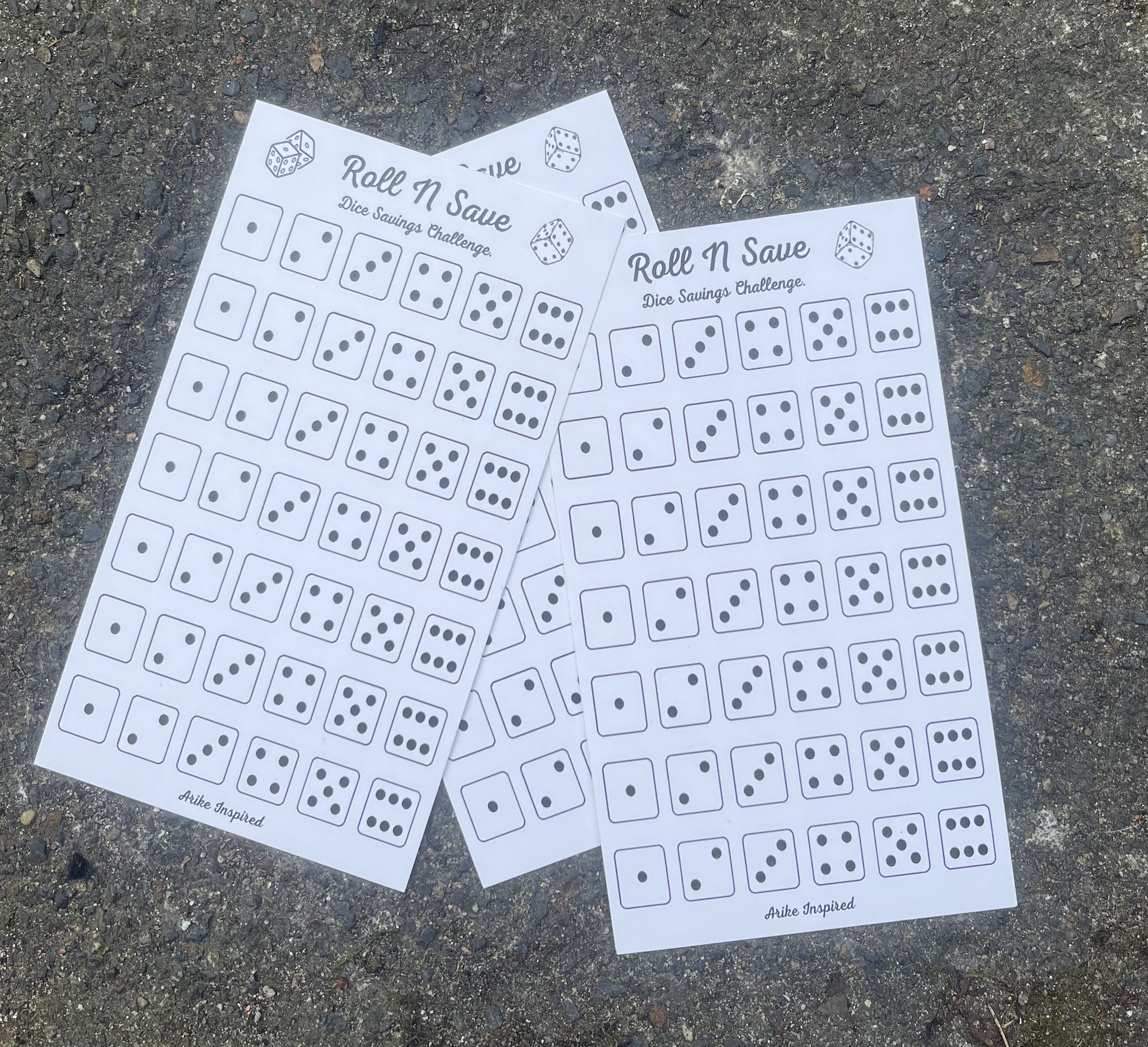 Savings Challenges Roll the Dice Game for Cash Envelope Budgeting ...