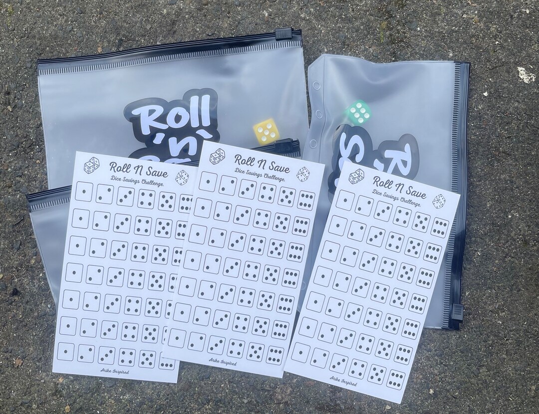 Savings Challenges Roll the Dice Game for Cash Envelope Budgeting ...