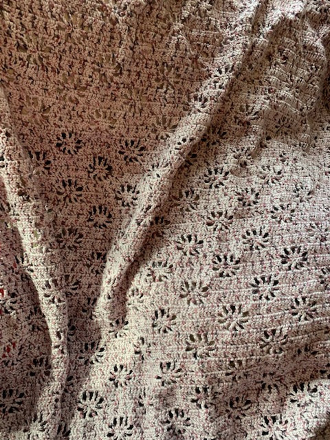 Pink and Purple Variegated Flowering Daisy Afghan - Etsy