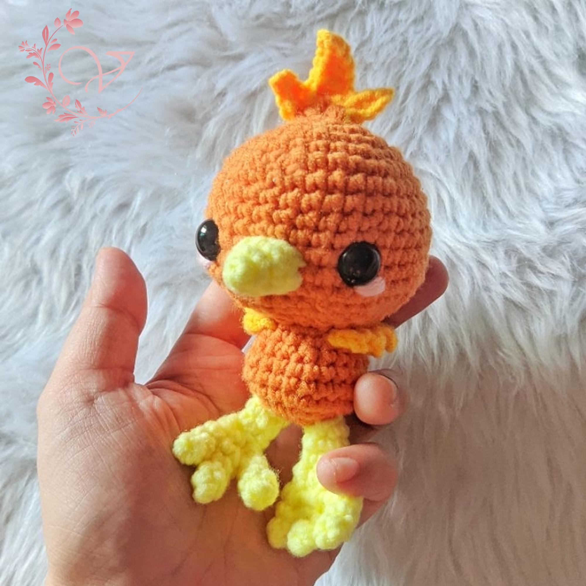 Fanmade PKM Amigurumi Treeko, Mudkip and Torchic Crochet Doll Amigurumi ...