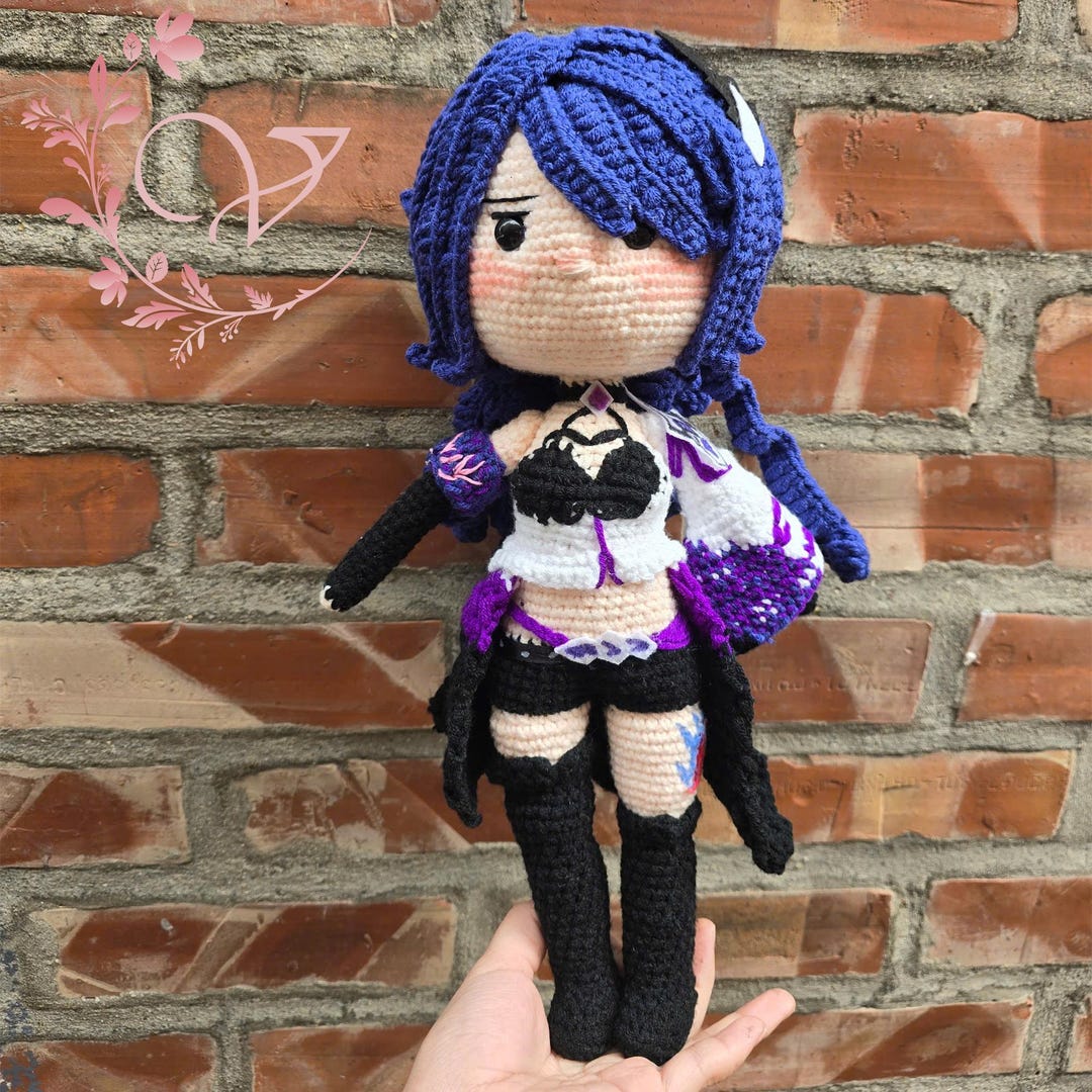 Fanmade Honkai Star Rail Amigurumi - Acheron Crochet Doll Amigurumi ...