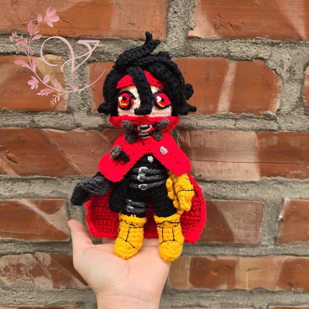 Fanmade FFVII Rebirth Amigurumi - FFVII Vincent Valentine Crochet Doll ...