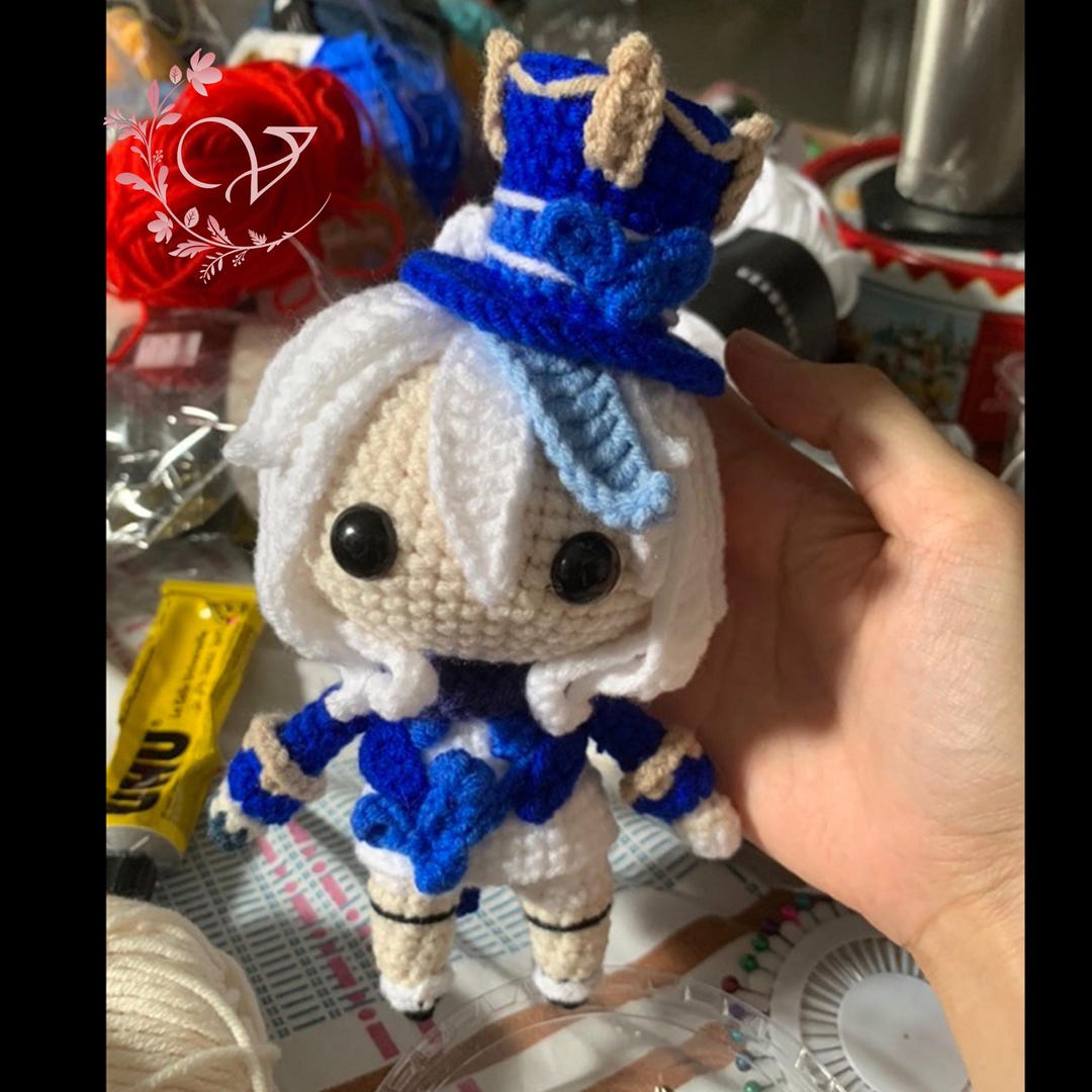 Fanmade Genshin Impact Amigurumi Furina Crochet Doll Amigurumi, Furina ...