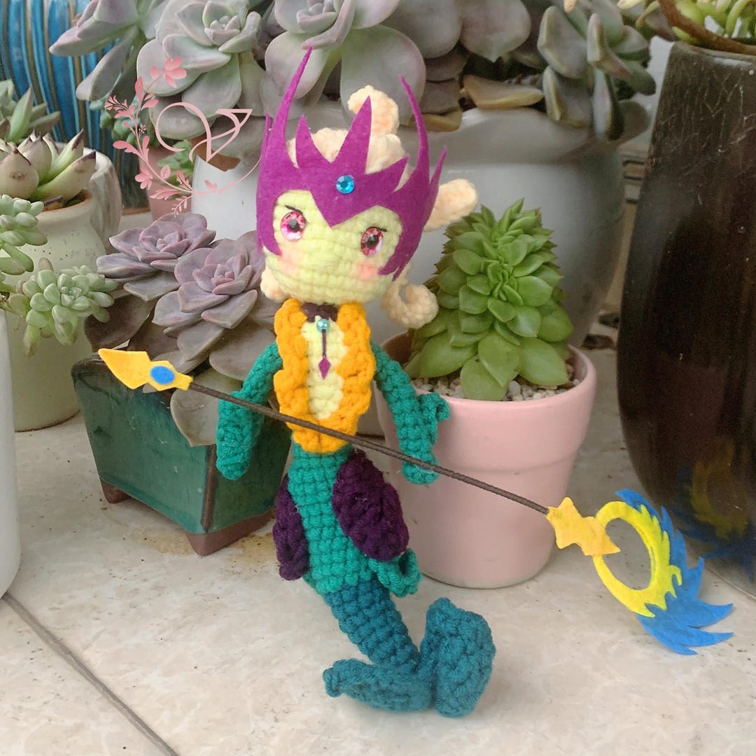 Fanmade League of Legends Amigurumi - LOL Nami Crochet Doll Amigurumi ...