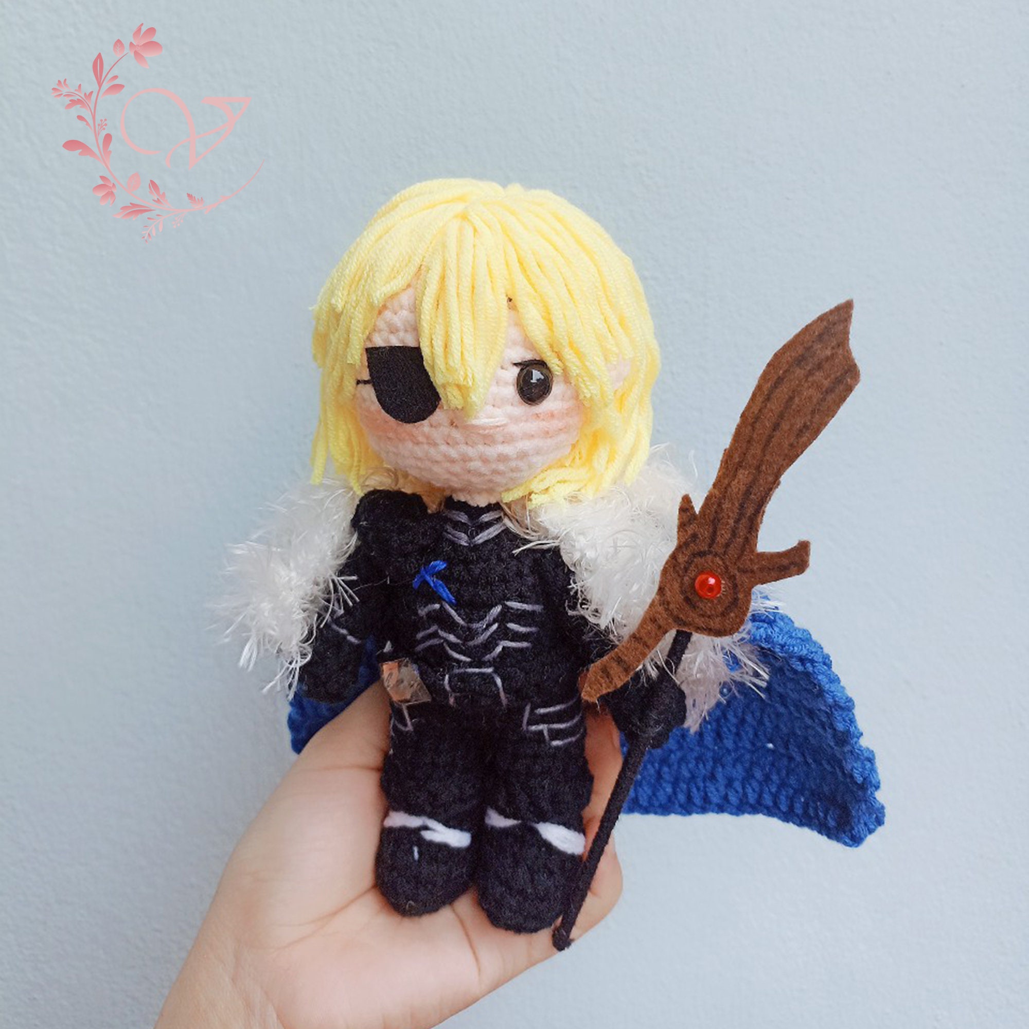 Fanmade Fire Emblem Three Houses Amigurumi - FE3H Dimitri Crochet Doll ...