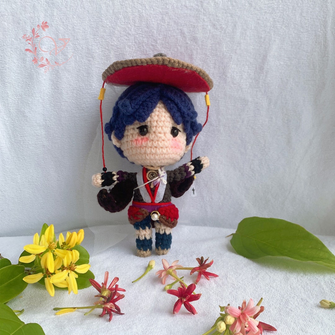 Fanmade Genshin Impact Amigurumi Scaramouche Crochet Doll Amigurumi ...