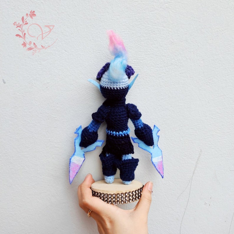 Fanmade PKM Amigurumi Ceruledge Crochet Doll Amigurumi, Ceruledge Plush, Ceruledge Plushies ...