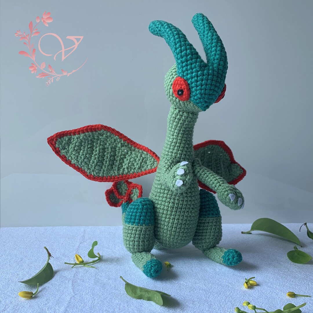 Fanmade PKM Amigurumi Flygon Crochet Doll Amigurumi, Dachsbun Plush ...