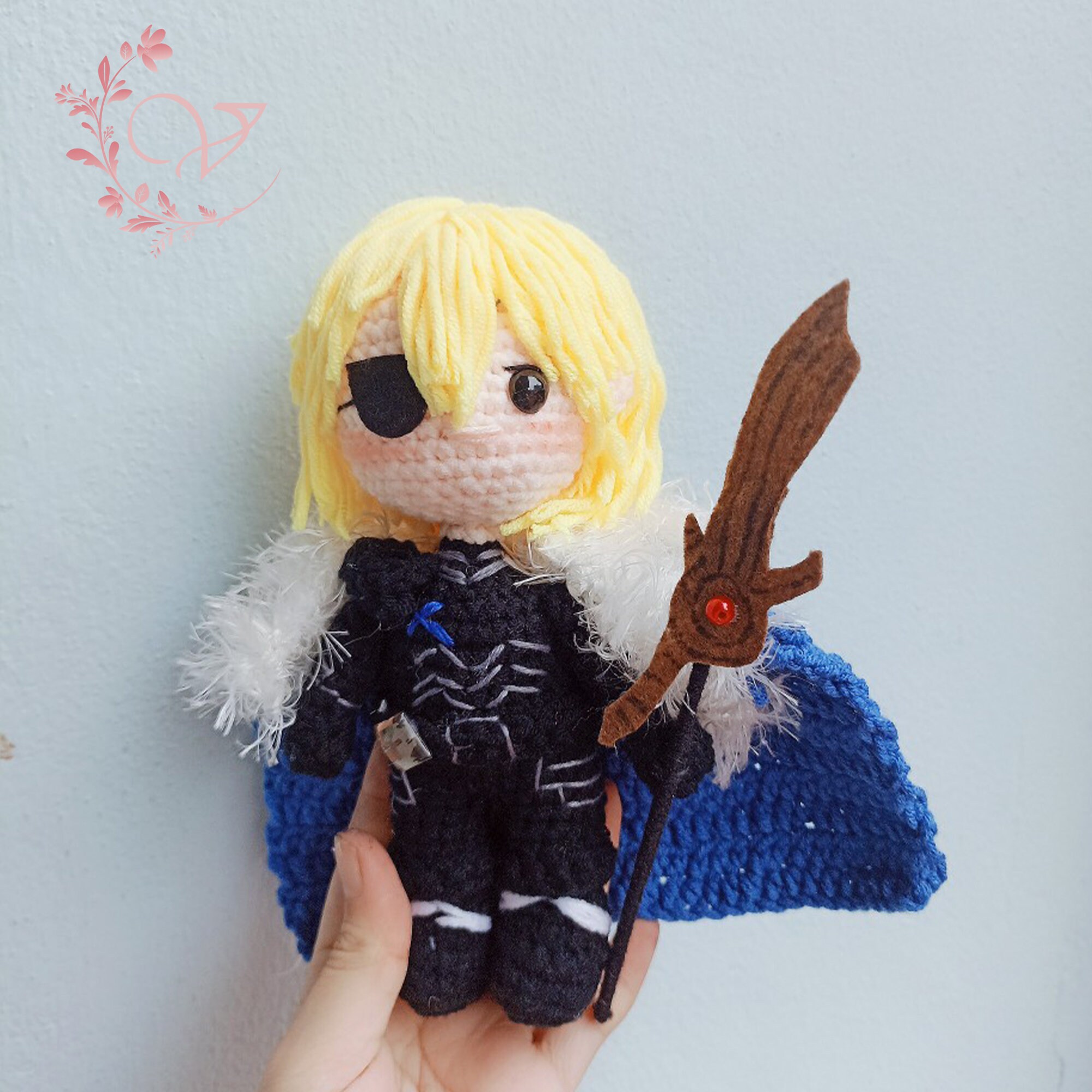 Fanmade Fire Emblem Three Houses Amigurumi - FE3H Dimitri Crochet Doll ...
