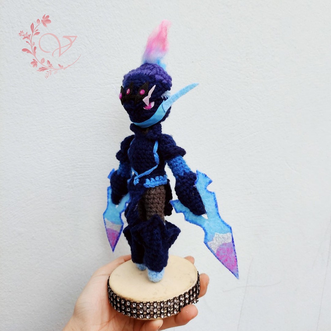 Fanmade PKM Amigurumi Ceruledge Crochet Doll Amigurumi, Ceruledge Plush, Ceruledge Plushies ...