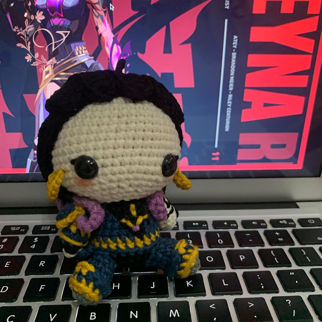 Fanmade Valorant Amigurumi Reyna Crochet Doll Amigurumi, Valorant Reyna ...