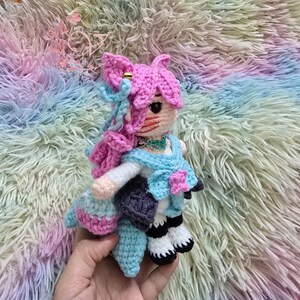 Fanmade LOL Amigurumi - LOL Ahri Crochet Doll Amigurumi, LOL Ahri Plush ...