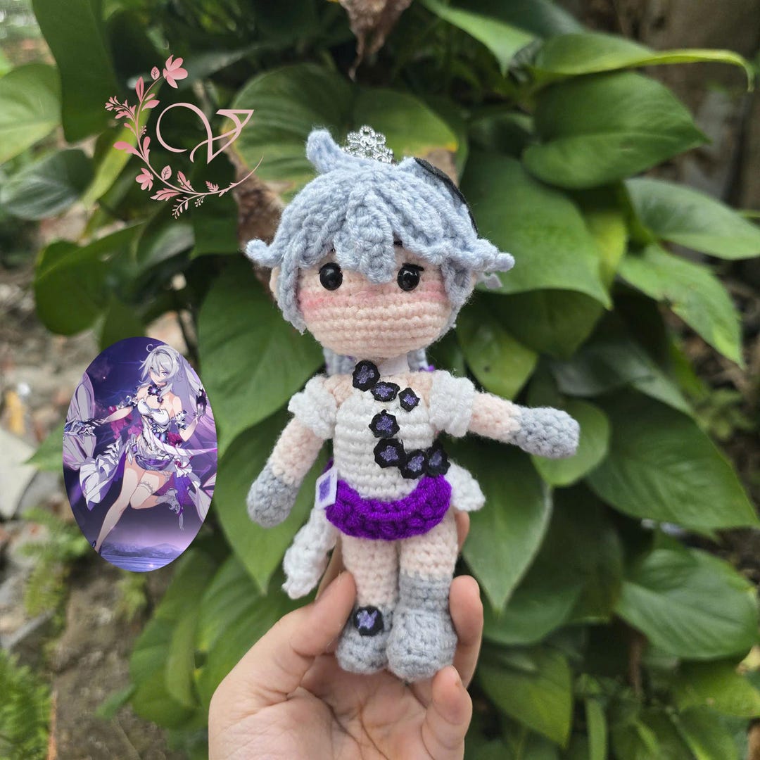 Fanmade Honkai Impact Amigurumi - Kiana Kaslana Crochet Doll Amigurumi ...