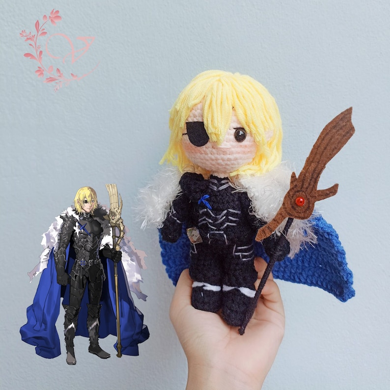 Fanmade Fire Emblem Three Houses Amigurumi FE3H Dimitri Crochet Doll ...