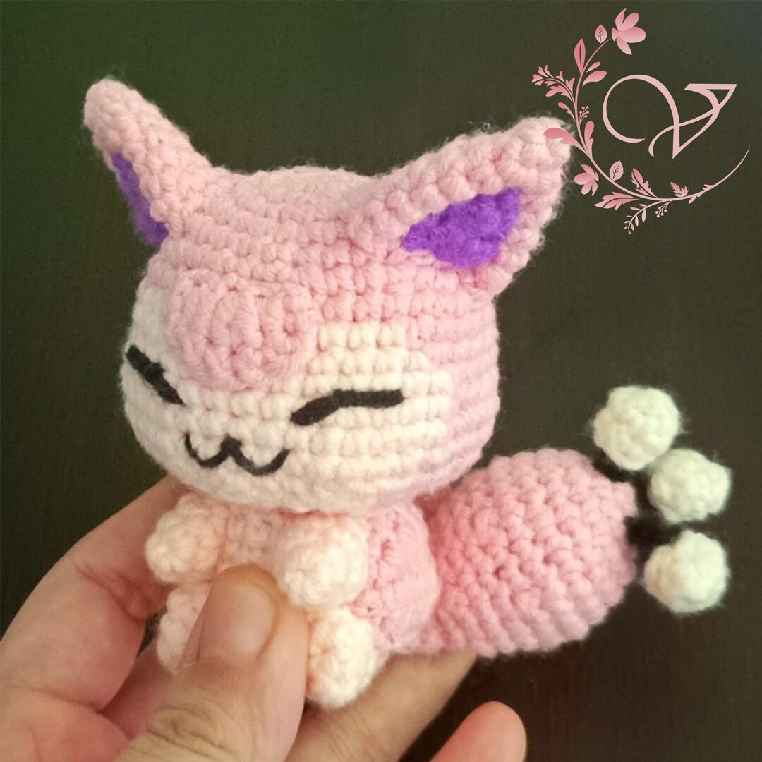 Fanmade PKM Amigurumi - Skitty Crochet Doll Amigurumi, Skitty Plush ...