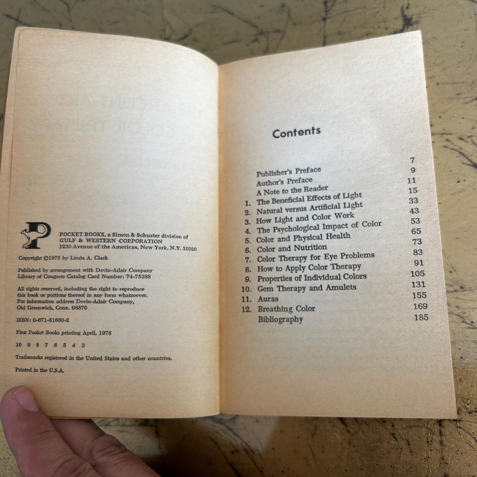 Ancient Art of Color Therapy, the - Linda Clark Pocket Books 1975 - Etsy