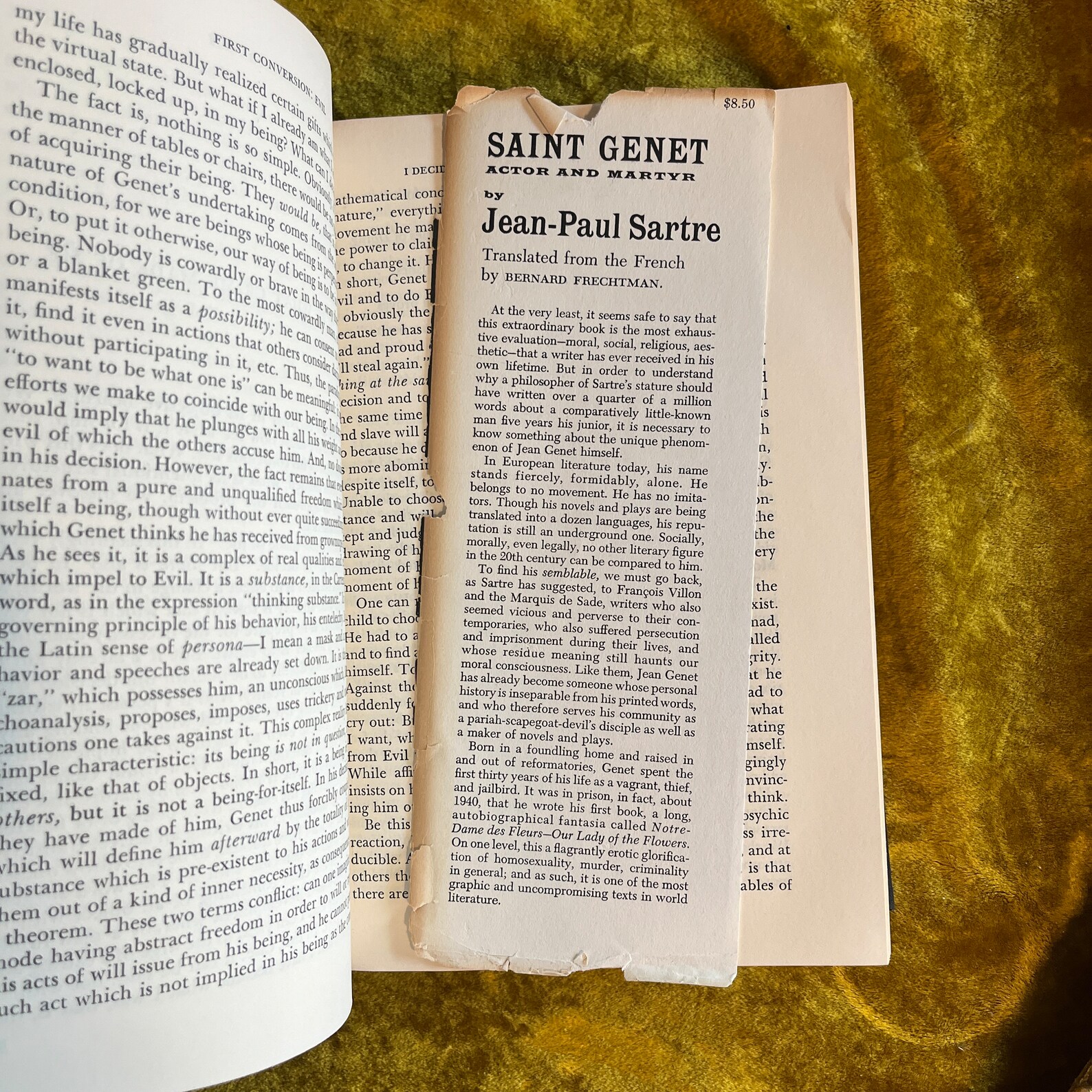 Saint Genet - Actor & Martyr - Jean Paul Sartre - Etsy