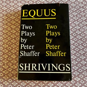 Equus and Shrivings - Two Plays - Peter Shaffer - Etsy