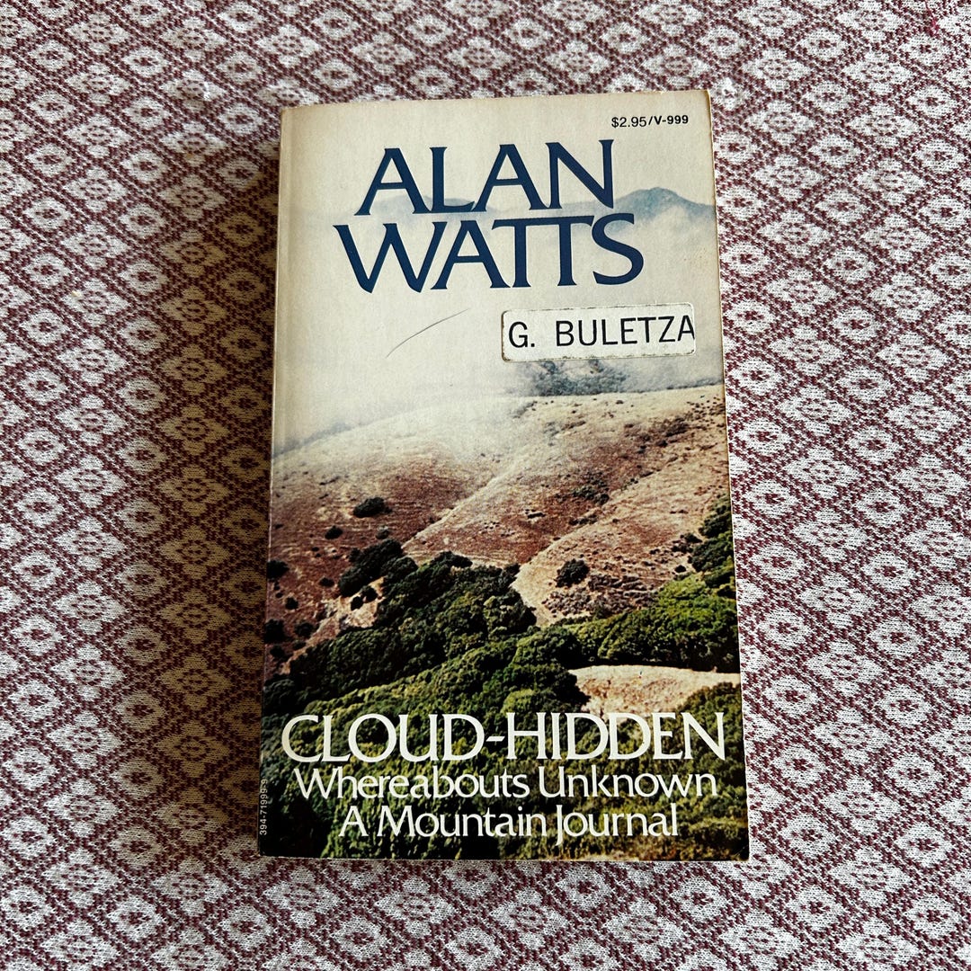 Cloud-hidden Whereabouts Unknown by Alan Watts 1974 - Etsy