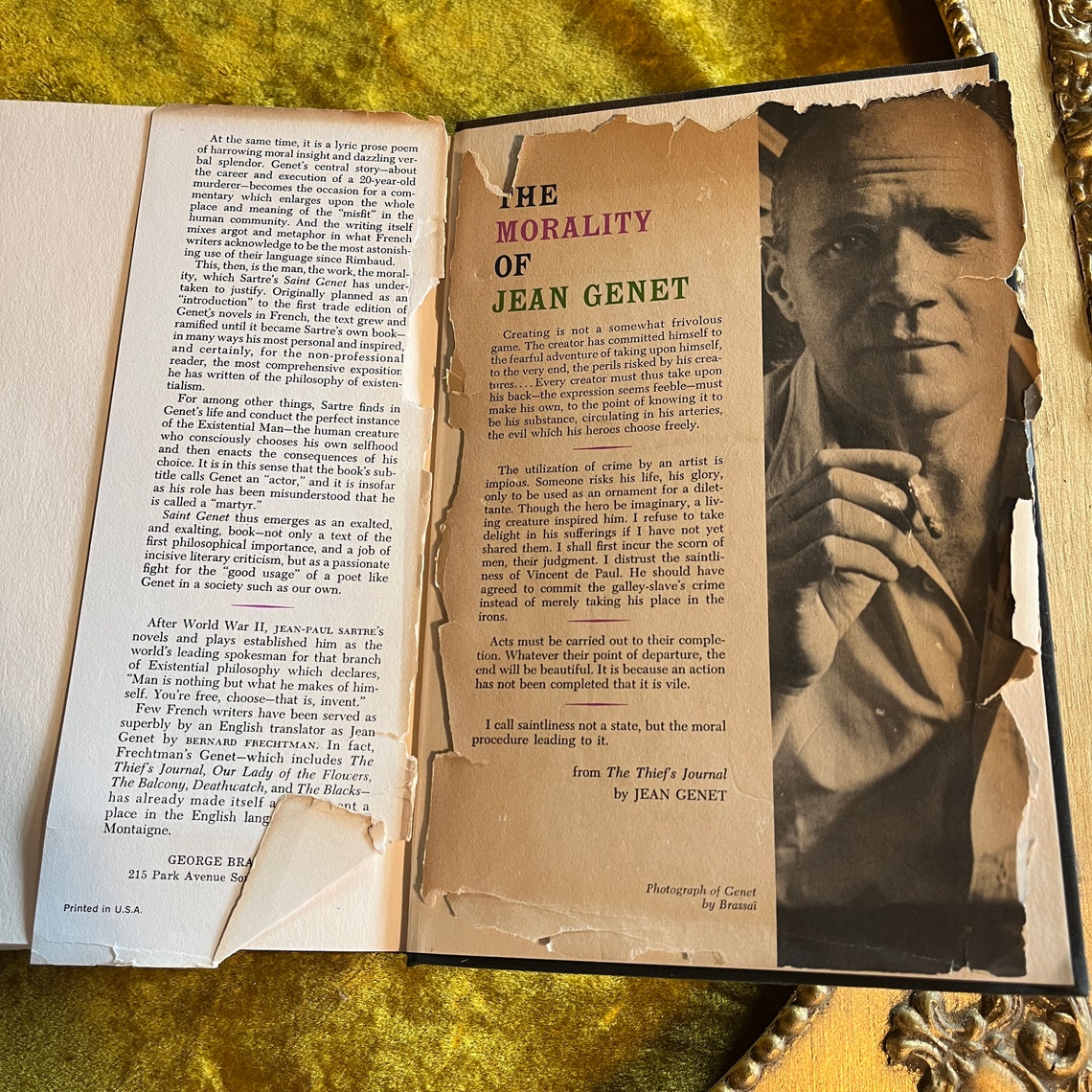 Saint Genet - Actor & Martyr - Jean Paul Sartre - Etsy