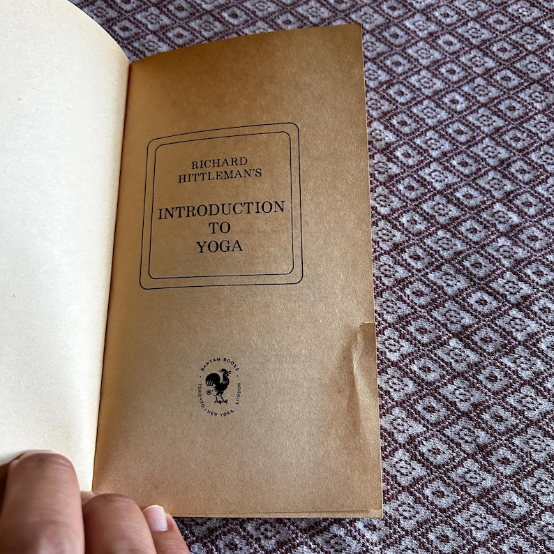 Introduction to Yoga - Richard Hittleman 1975 by Bantam - Etsy