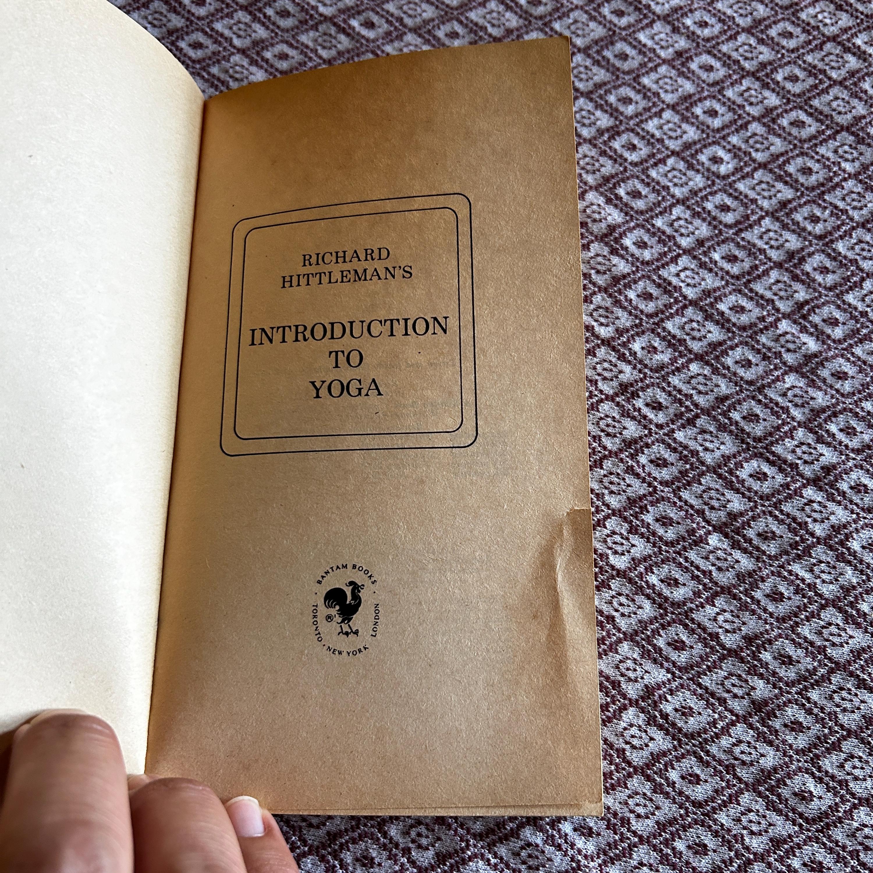 Introduction to Yoga - Richard Hittleman 1975 by Bantam - Etsy