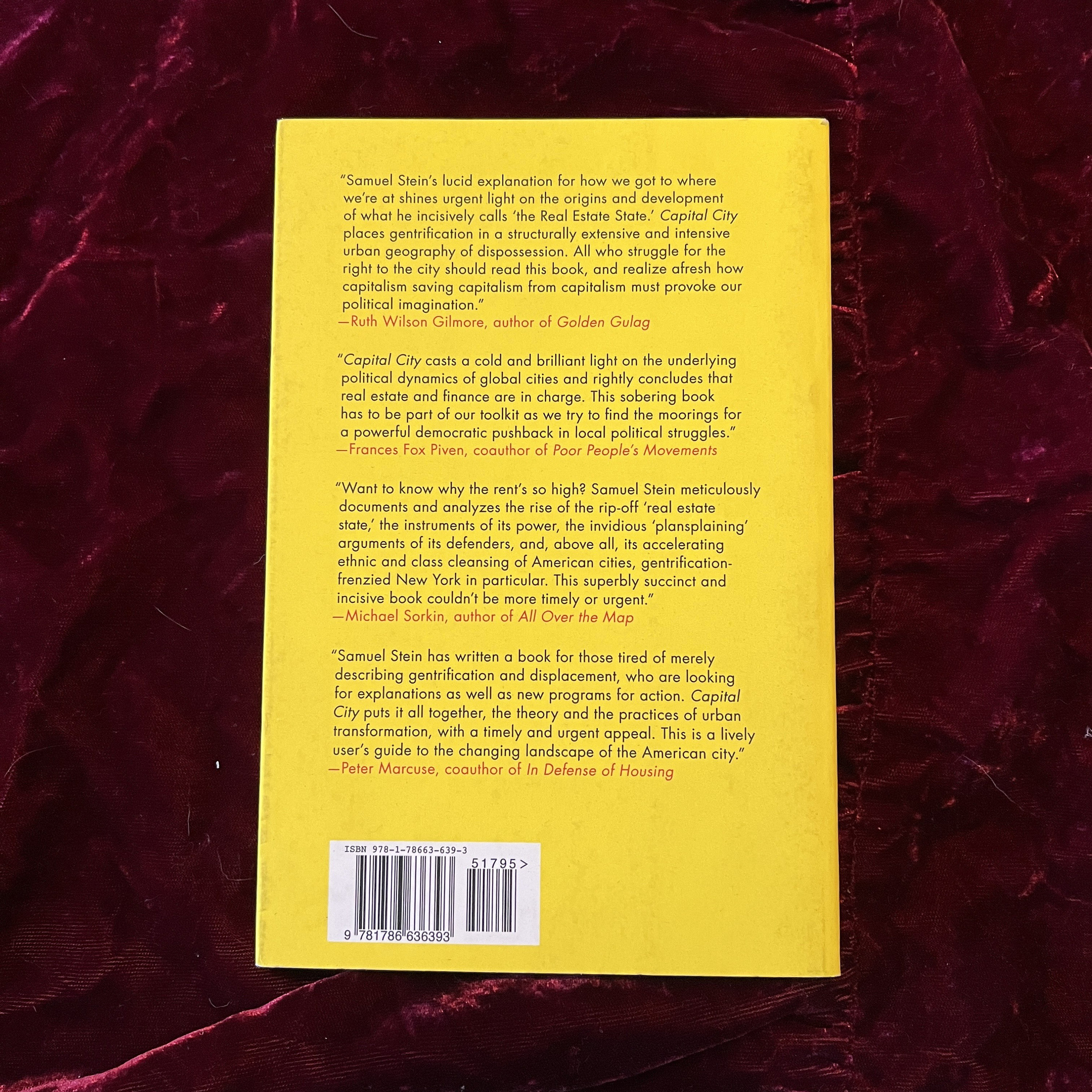 Capital City Gentrification and the Real Estate State Samel Stein Verso ...