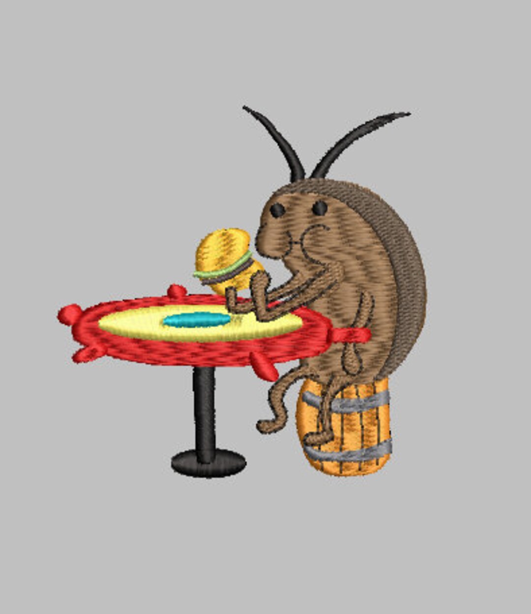 Spongebob Roach Embroidery Design - Etsy UK