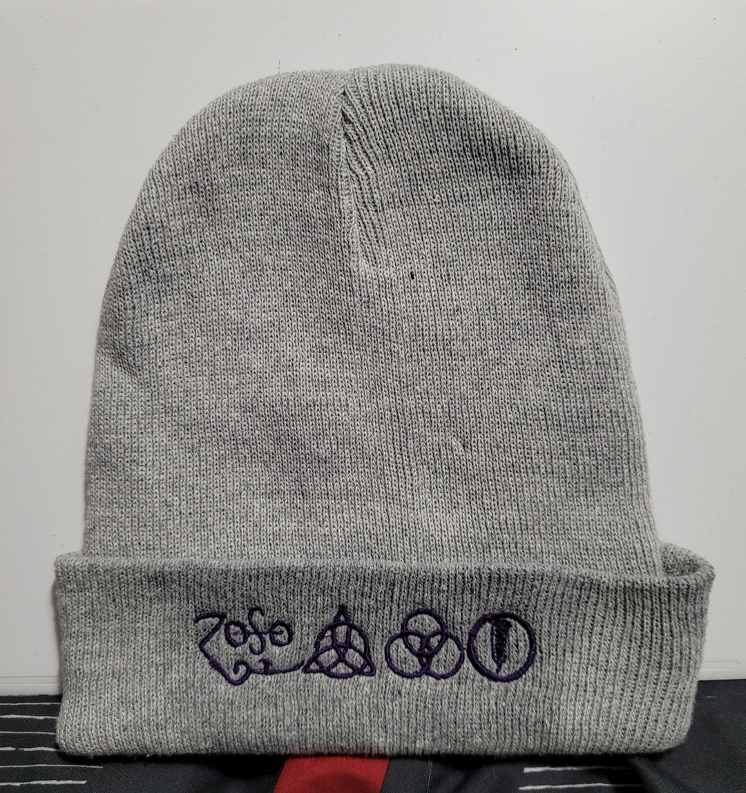 Led Zeppelin Embroidered Beanie - Etsy