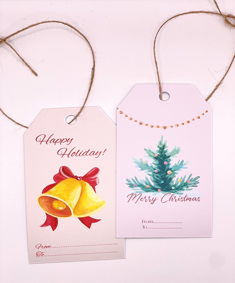 Christmas Gift Tags, Christmas Tags, Party Favor Tags, Christmas ...