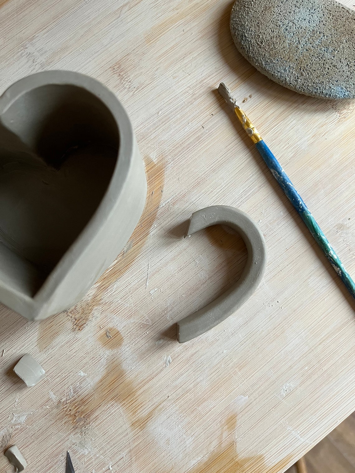 Pottery Heart Mug Slab Template | Clay Mug DIY (PDF Pattern) - Etsy