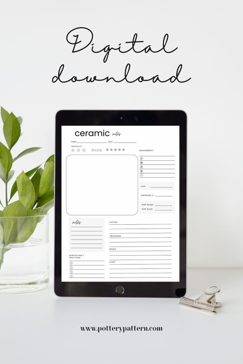 Ceramic Notes Digital Download - Etsy