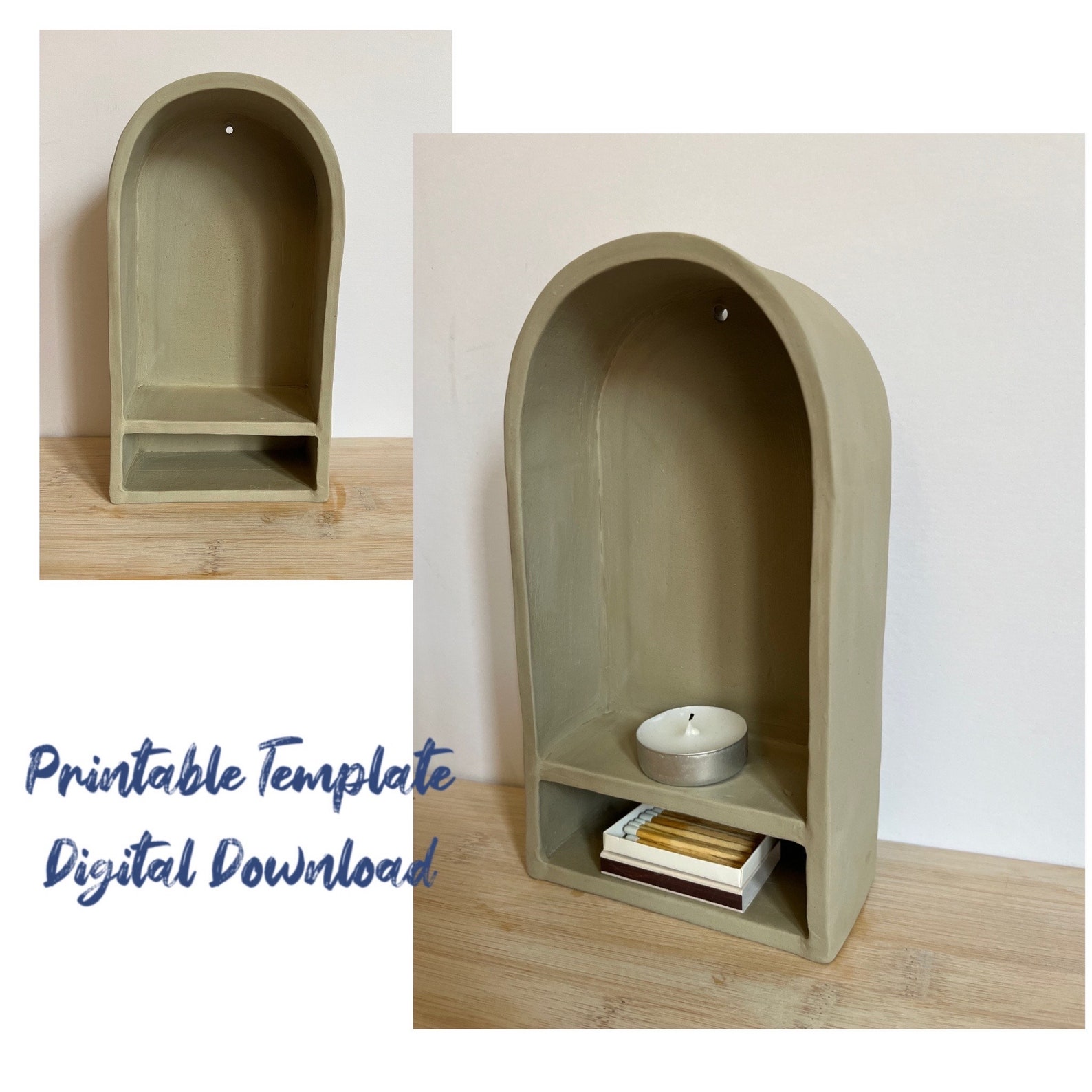 Pottery Shelf Template | Pottery Wall Hanging Shelf Template | Pottery ...