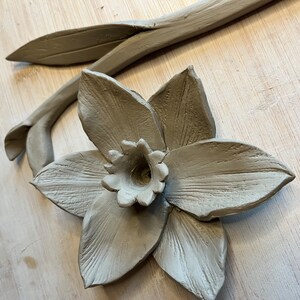 Clay Daffodil Template | Ceramic Daffodil Template | Pottery Daffodil ...