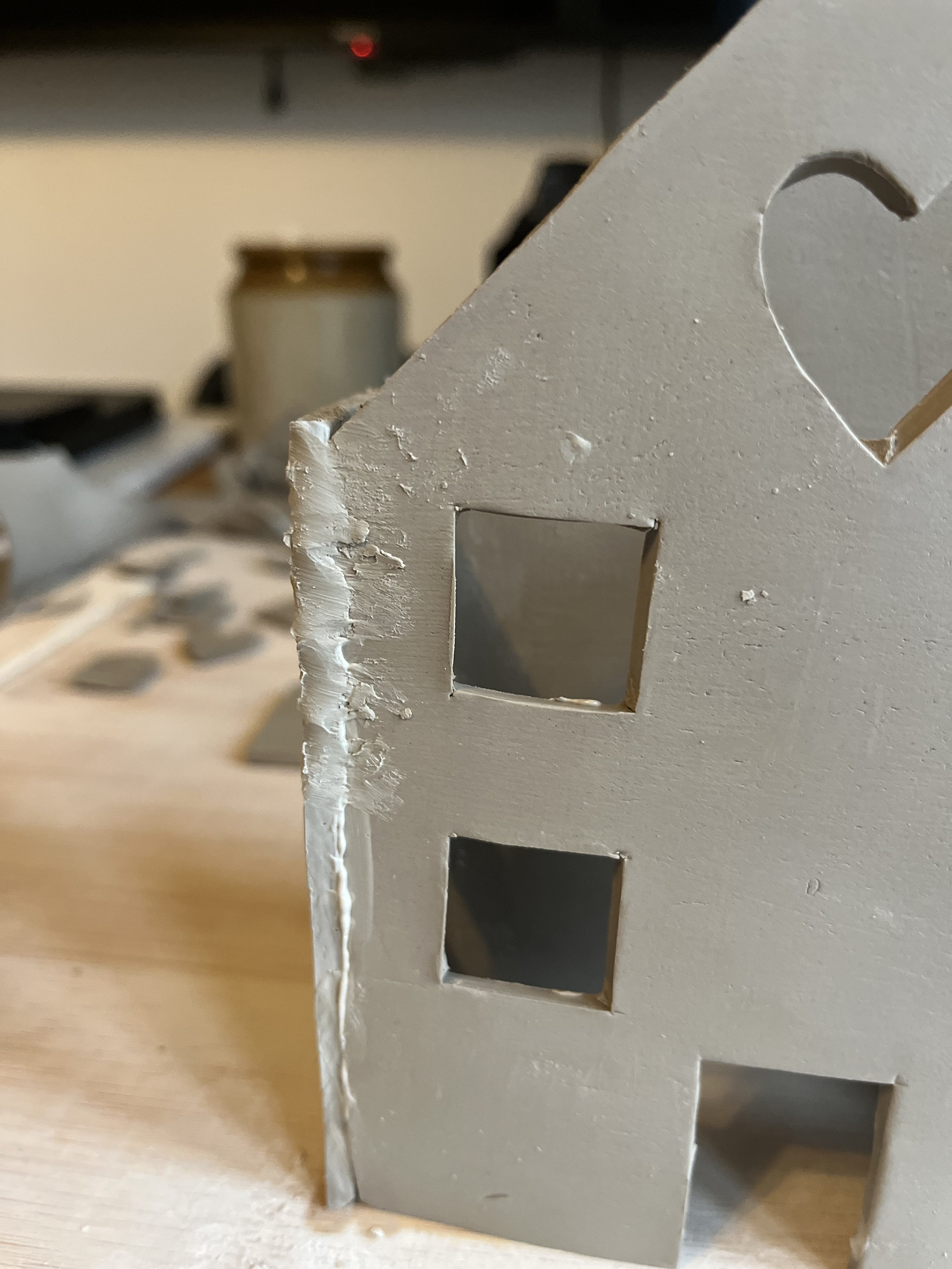 Clay House Template | Pottery House Template | House Tealight Template ...